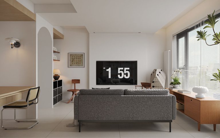 wall mounted TV | Interior Design Ideas