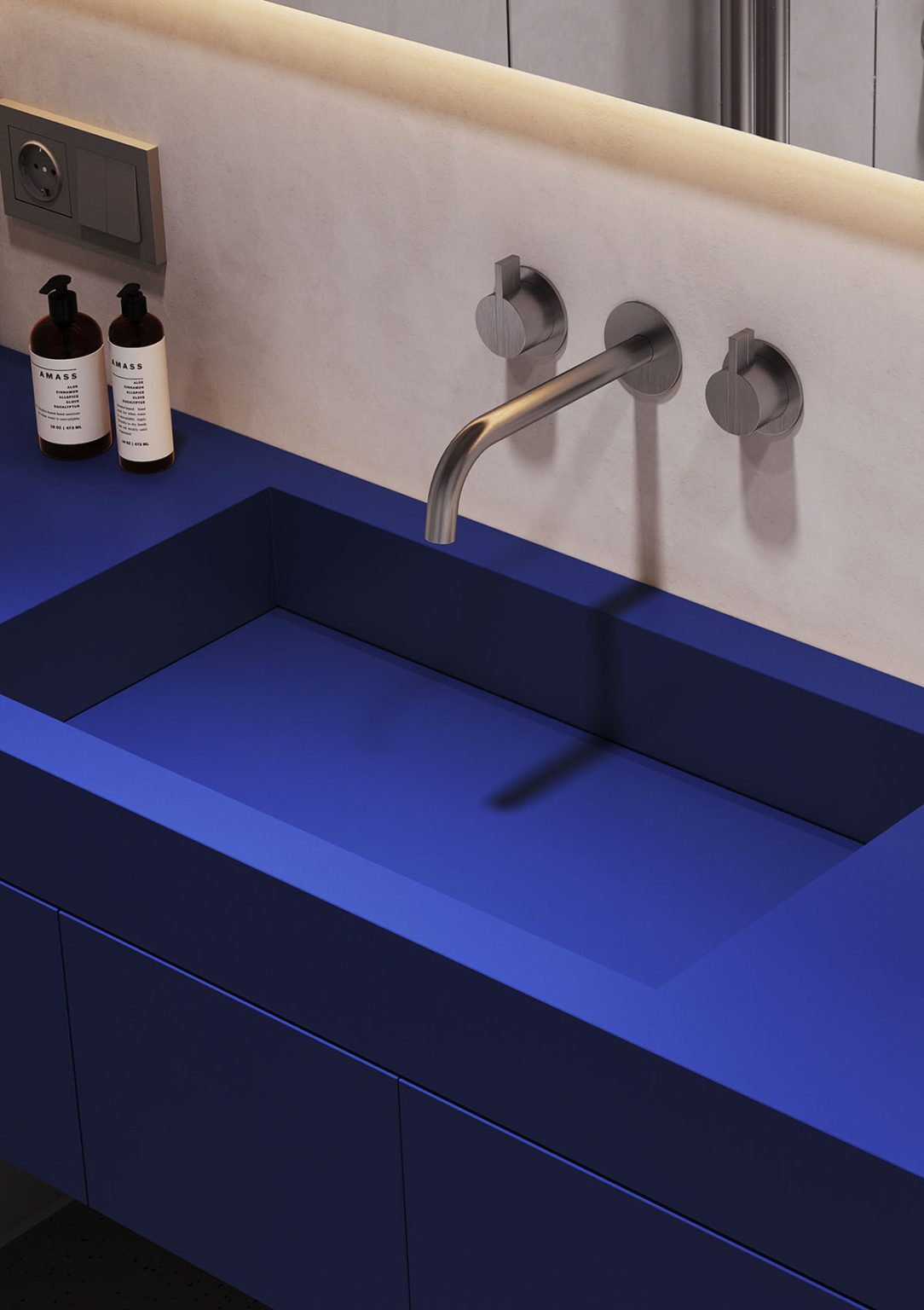 blue sink | Interior Design Ideas
