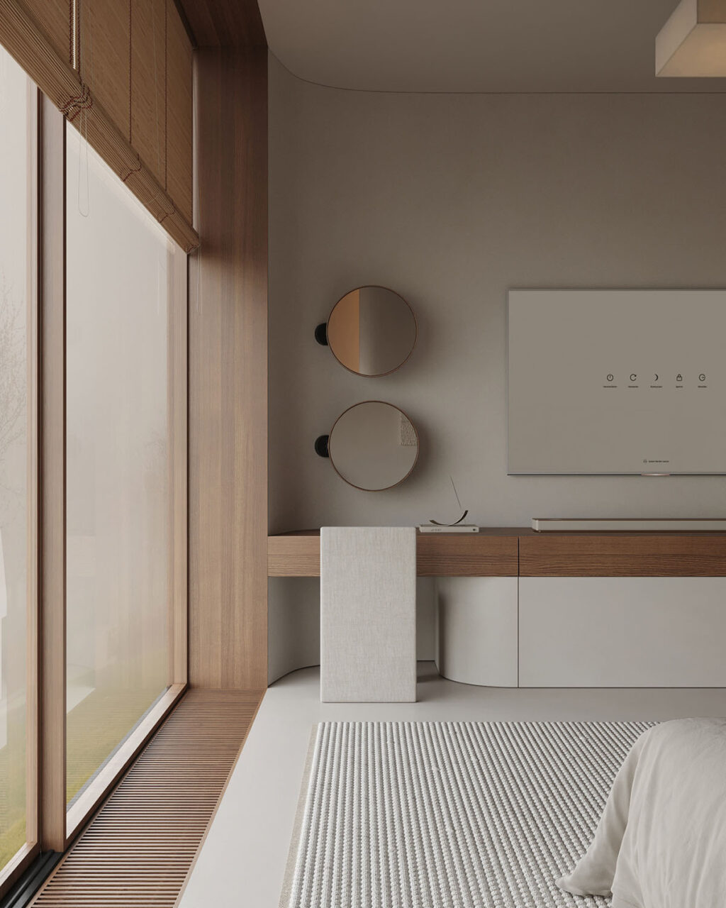 Warm Minimalist Home With A Soft White & Wood Color Scheme
