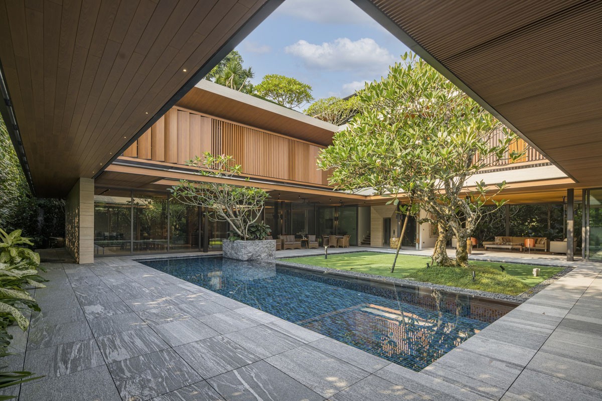 courtyard-design-with-pool | Interior Design Ideas