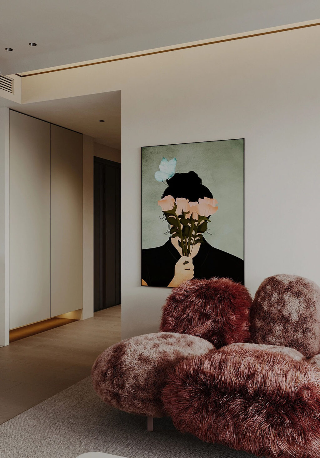 faux fur sofa | Interior Design Ideas