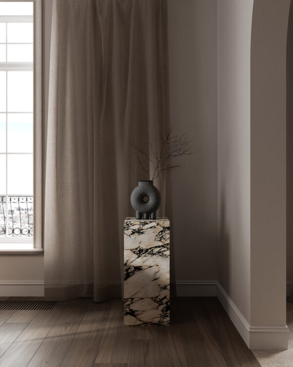 Four Fresh Living Room Looks With Marble And Wood Decor