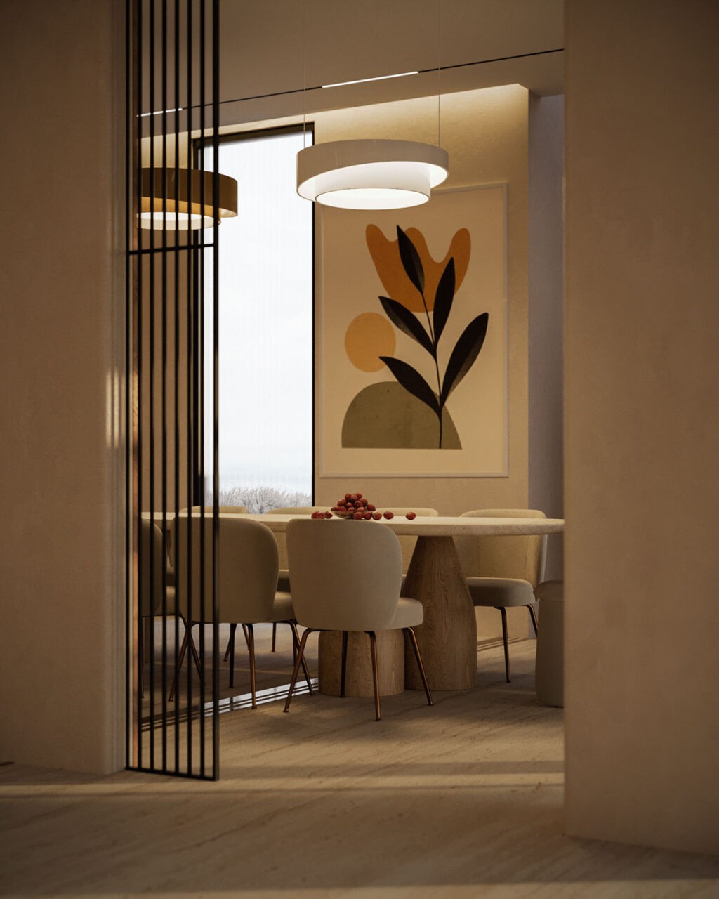 racetrack dining table | Interior Design Ideas