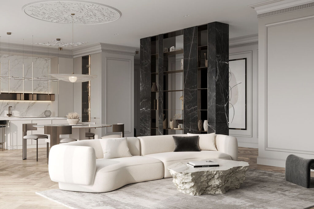 Neoclassical Interior Design With Confident Flair