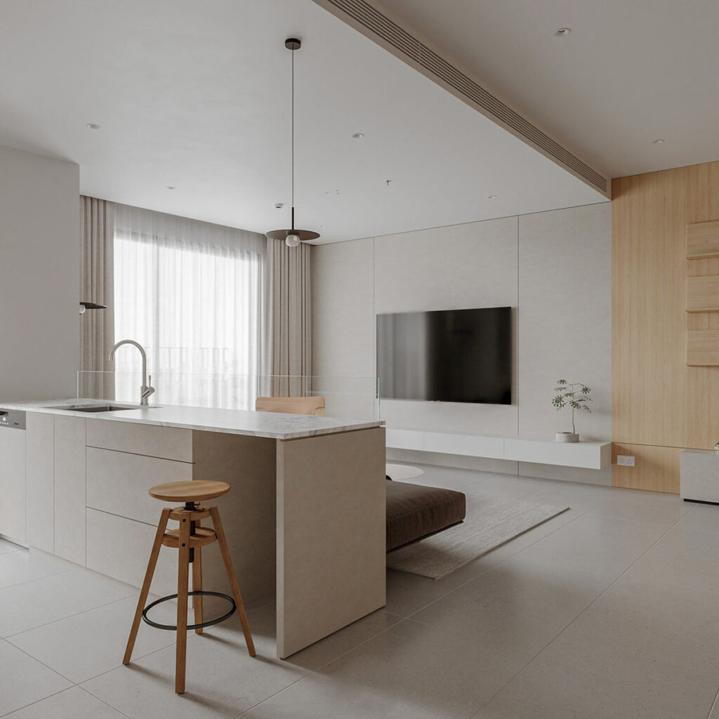 Four Fresh Living Room Looks With Marble And Wood Decor