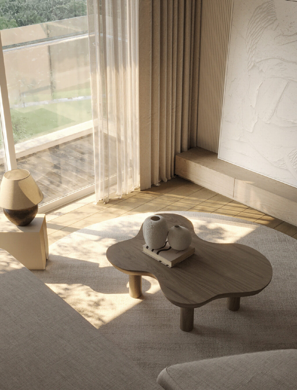 wooden coffee table | Interior Design Ideas