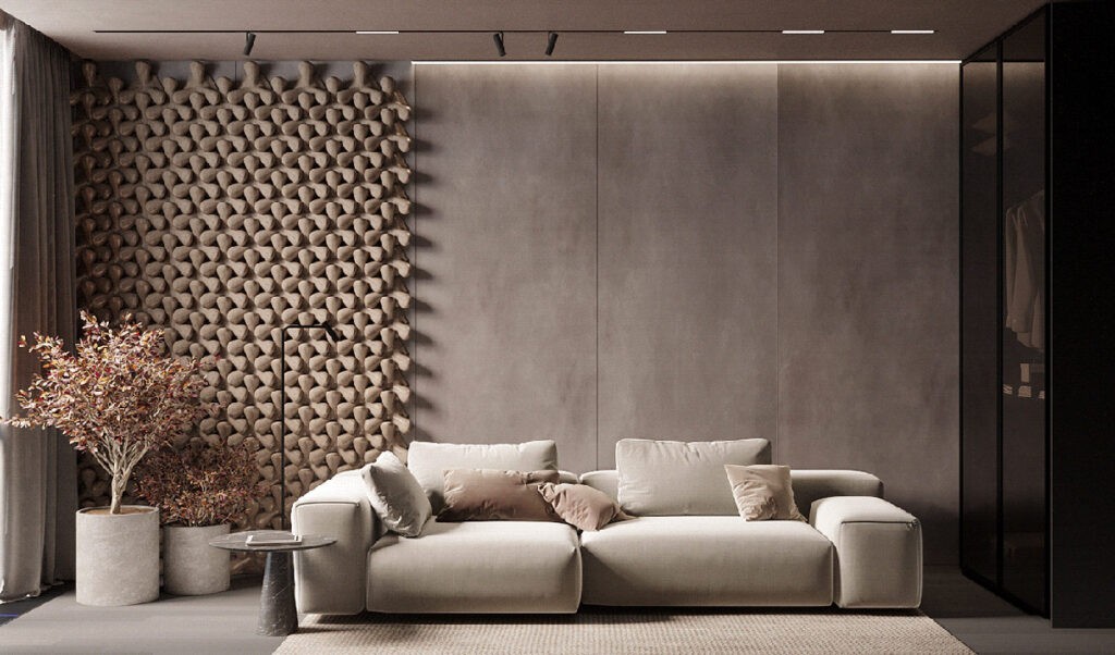 Gorgeous Modern Interiors With Gray Marble Accents