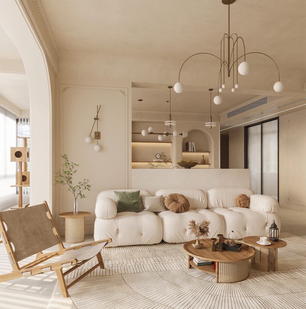 Exemplary Beige Interiors With Sunny Dispositions