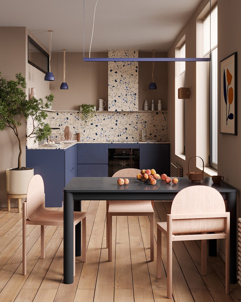 blue kitchen color palette | Interior Design Ideas