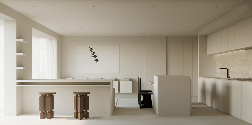 Minimalist Home With Satisfying Symmetry, Alignment, and Grace