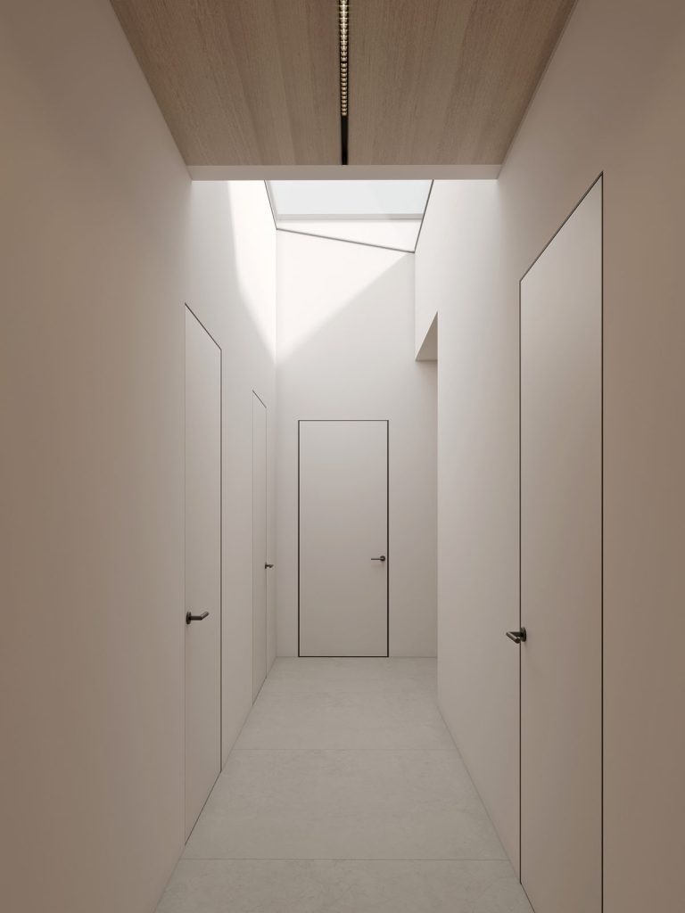 white hallway | Interior Design Ideas