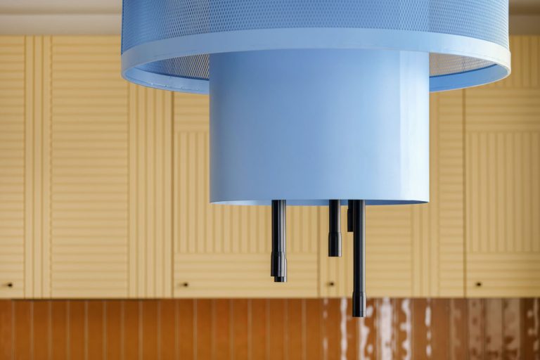 blue ceiling light | Interior Design Ideas