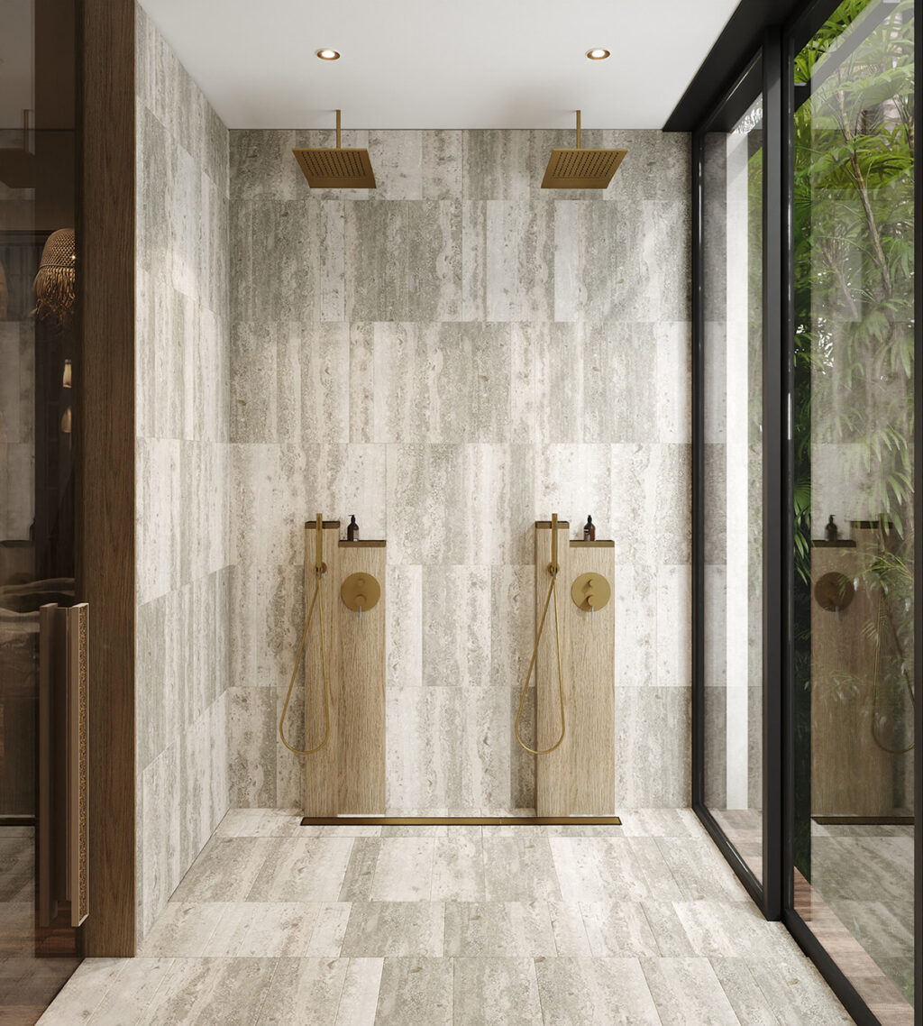 double shower space design | Interior Design Ideas