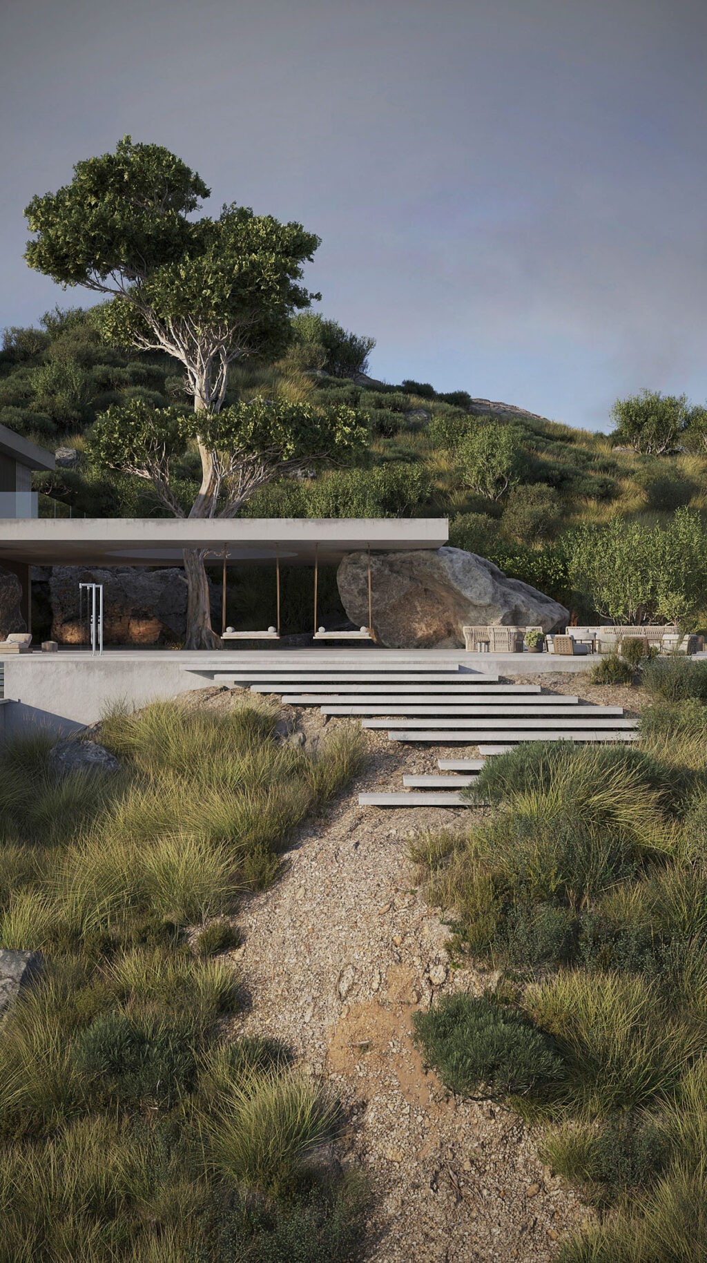 Unveiling the Outdoor Paradise of a Hillside Haven