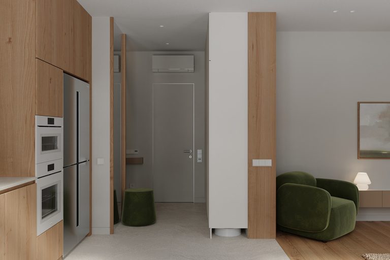 green stool | Interior Design Ideas