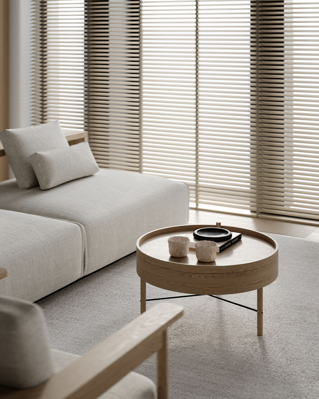 round coffee table | Interior Design Ideas