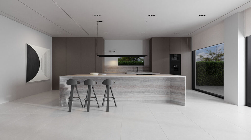 stone kitchen island | Interior Design Ideas