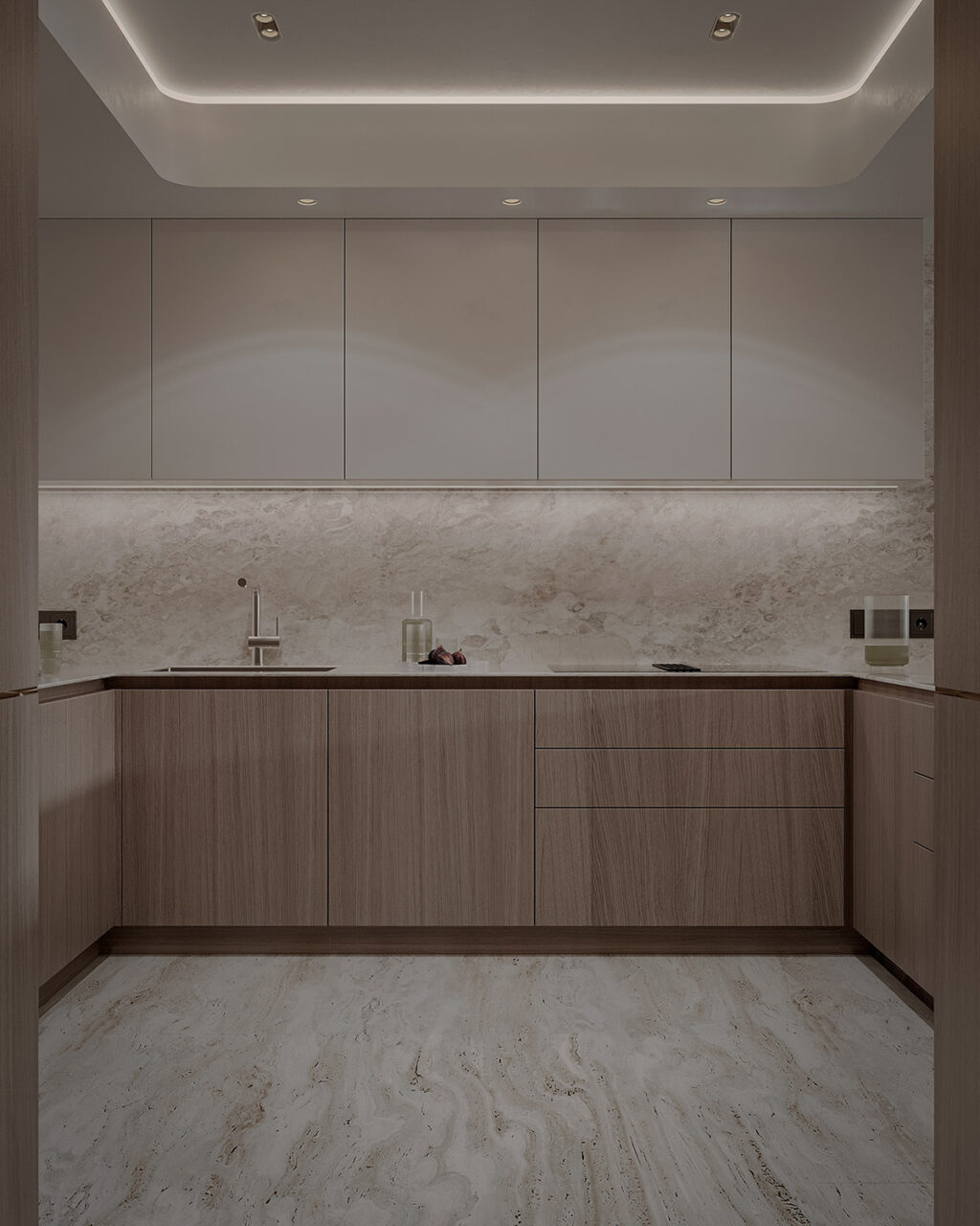 Beige Elegance in Stylish Contemporary Living Spaces