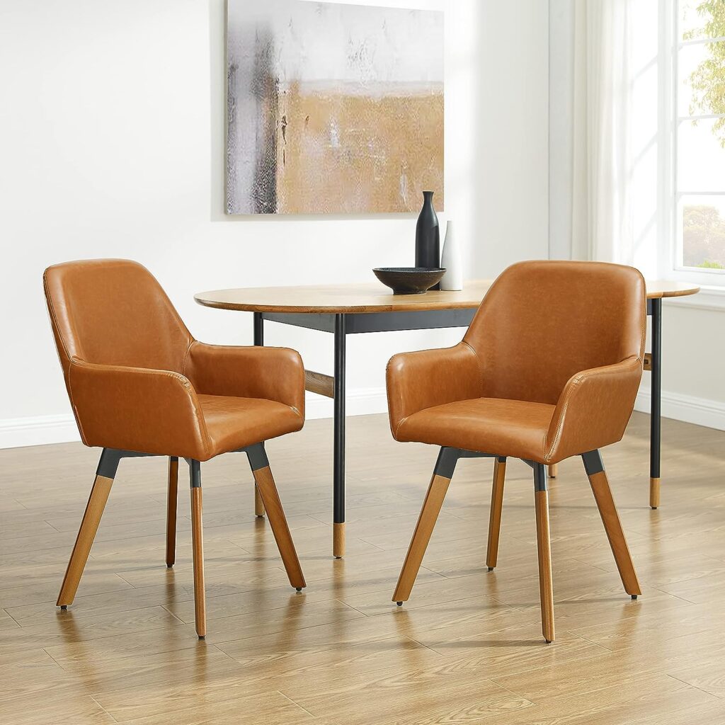 51 Leather and Faux Leather Dining Chairs for Timeless Style