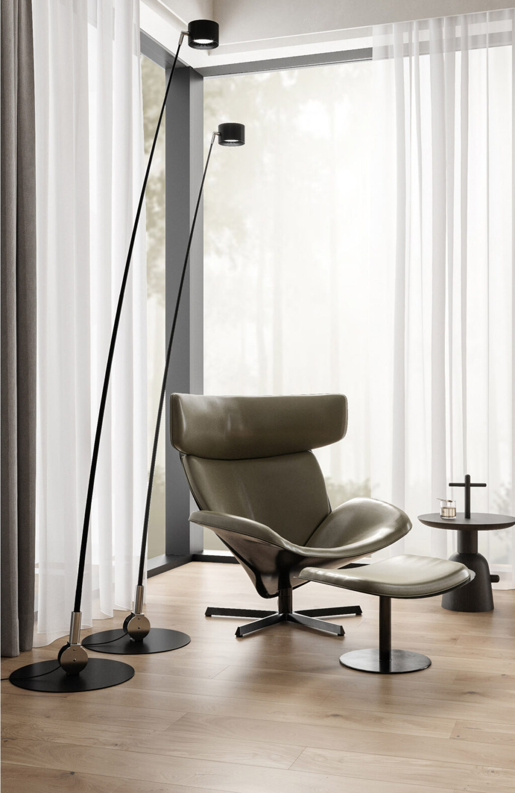 chair with ottoman | Interior Design Ideas