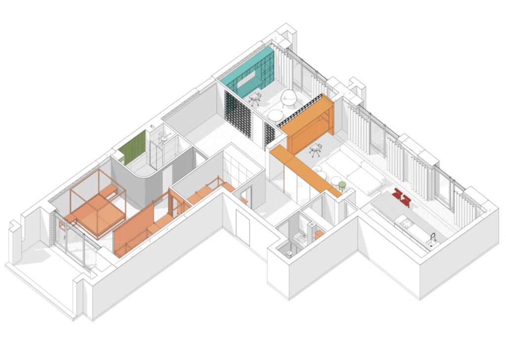 Inside the Innovative Design of a 186 Sqm Apartment in Kyiv