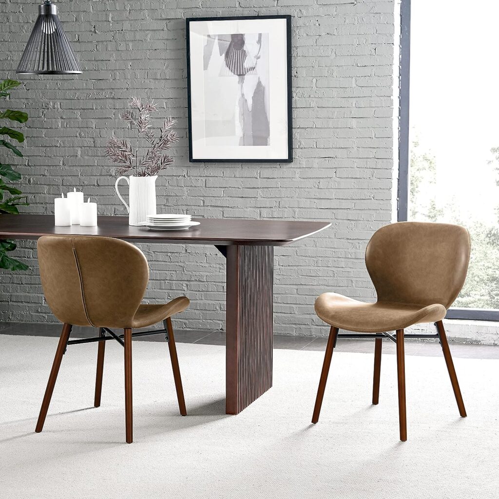 51 Leather and Faux Leather Dining Chairs for Timeless Style