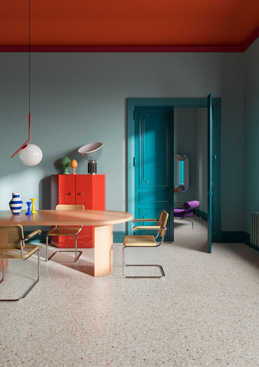 Colorful Modern Home Interiors That Radiate Joy