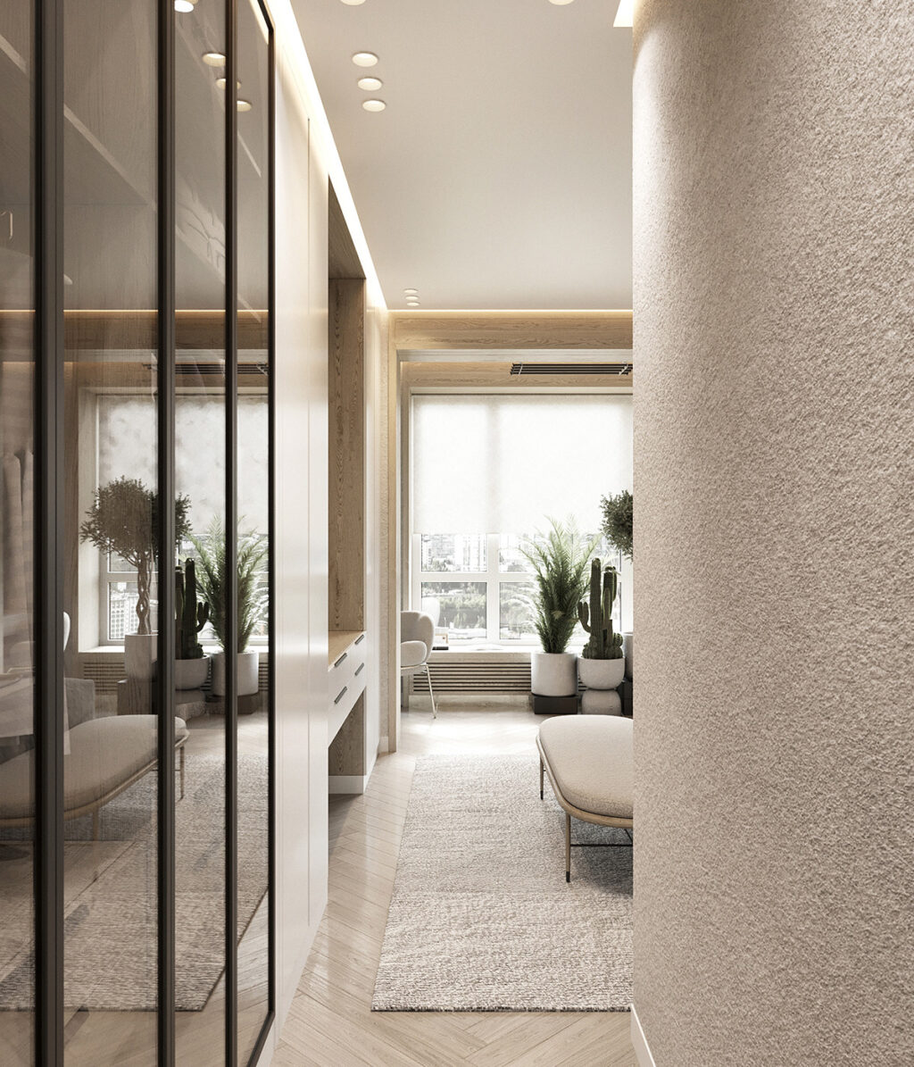 Powerful Neutral Interiors With Invigorating Accents