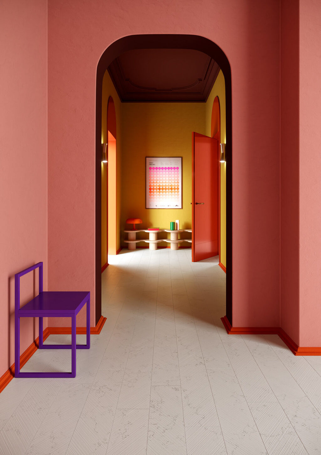 Colorful Modern Home Interiors That Radiate Joy