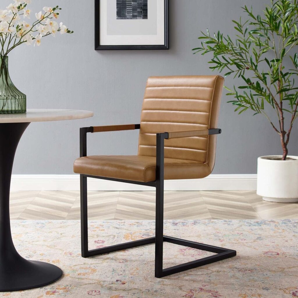 51 Leather and Faux Leather Dining Chairs for Timeless Style