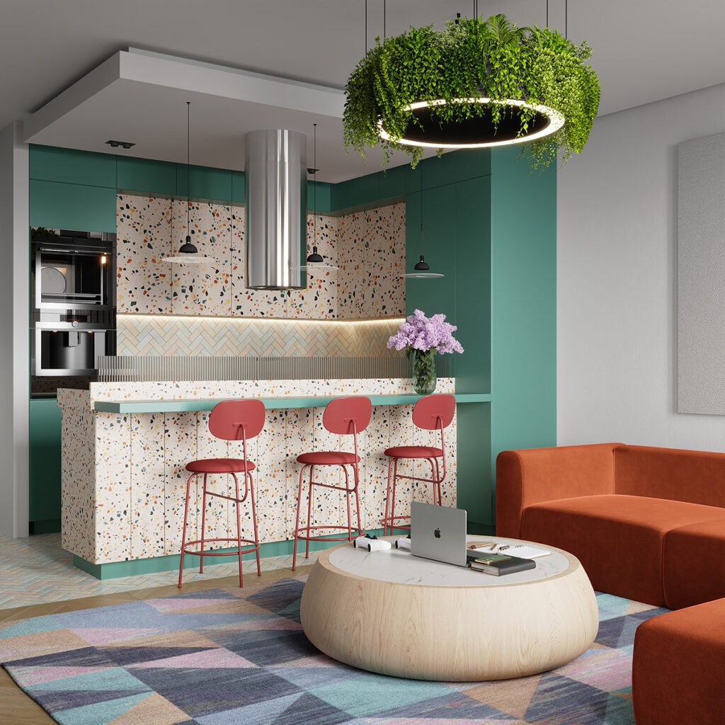 Colorful Modern Home Interiors That Radiate Joy