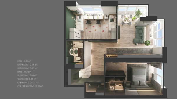 Style in Small Doses: 2 Modern Interiors Under 100 Sqm With Layouts