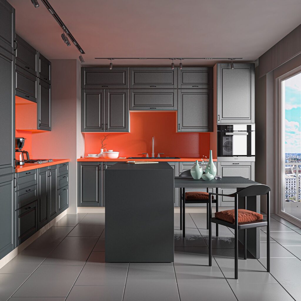 40 Orange Kitchen Designs With Tips & Accessories To Help You Decorate ...