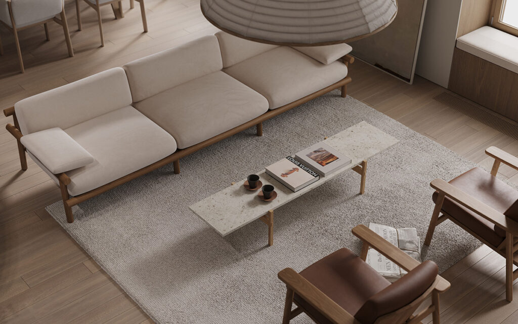 A Stylishly Elevated Japandi Interior