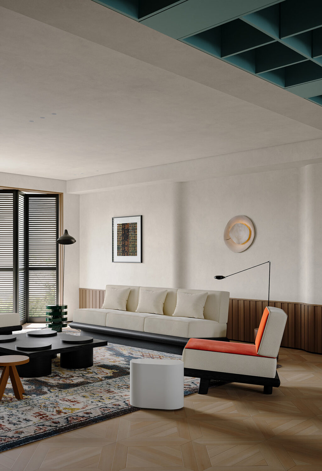 Artfully Merging Contemporary Design & Minimalist Mid-Century Modern