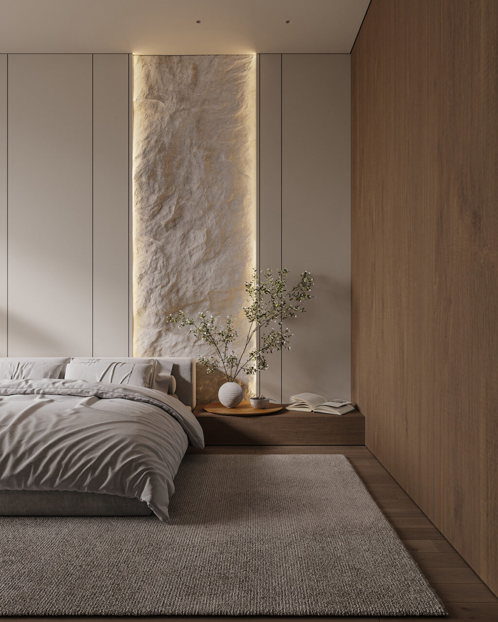 A Stylishly Elevated Japandi Interior