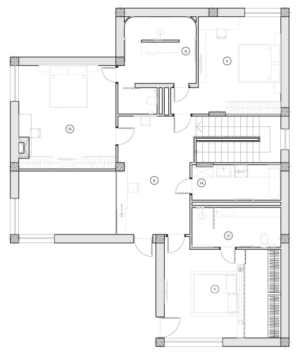 Powerful Minimalistic Interior Under 160 Sqm, With Floor Plan