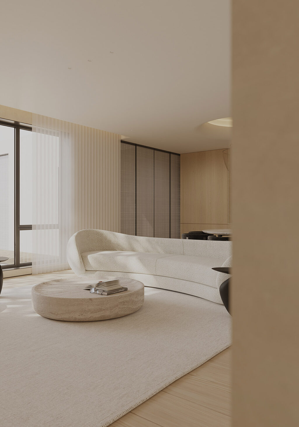 Understated Chic: Inside a Tranquil Minimalist Home with Sculptural ...