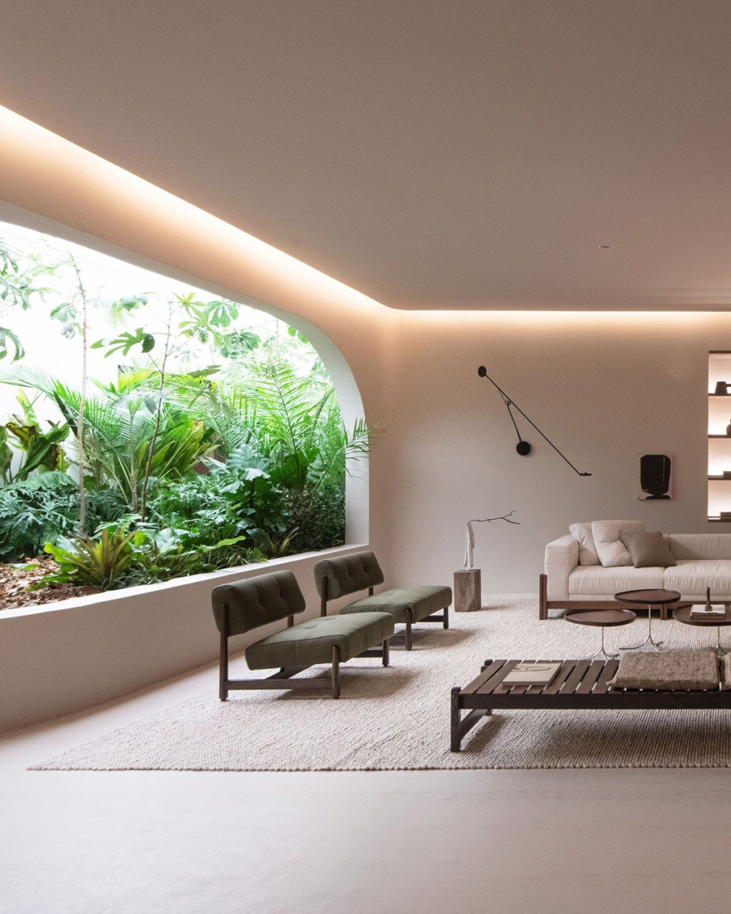 Beige Serenity & Verdant Views: A Tapestry of Nature's Palette in ...