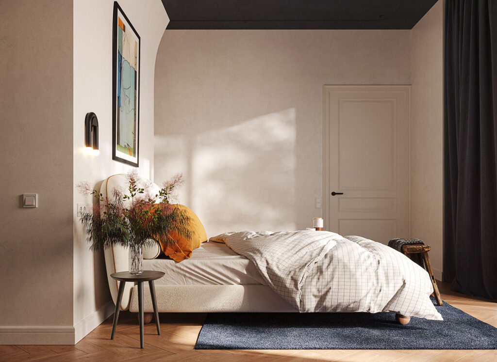 Eclectic Interior With Homely Red, Blue, and Yellow Decor