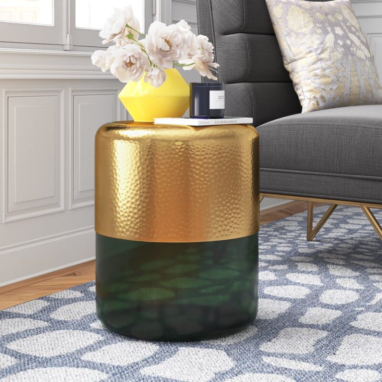 Aluminum Accent Table | Interior Design Ideas