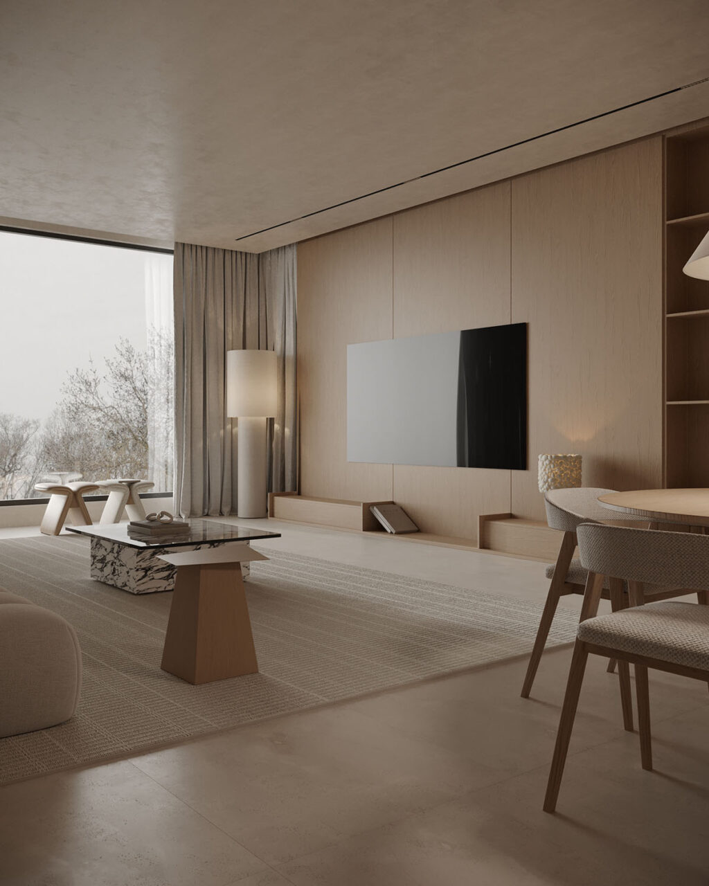 Neutral Palette, Marble Details: Crafting Contemporary Classics