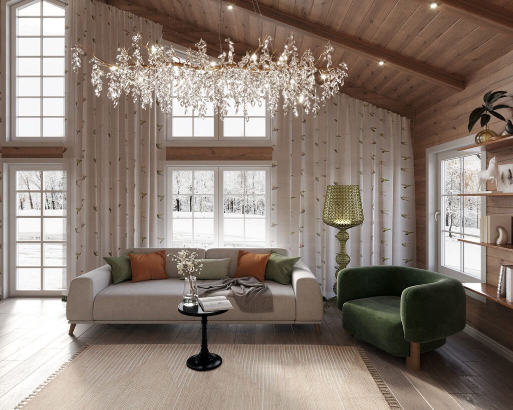 Harmony in the Woods: The Allure of a Rustic-Chic Guest House