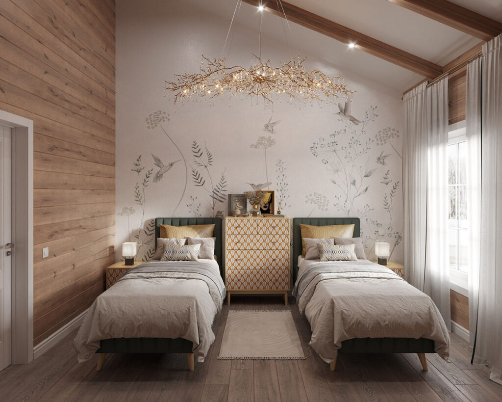 Harmony in the Woods: The Allure of a Rustic-Chic Guest House