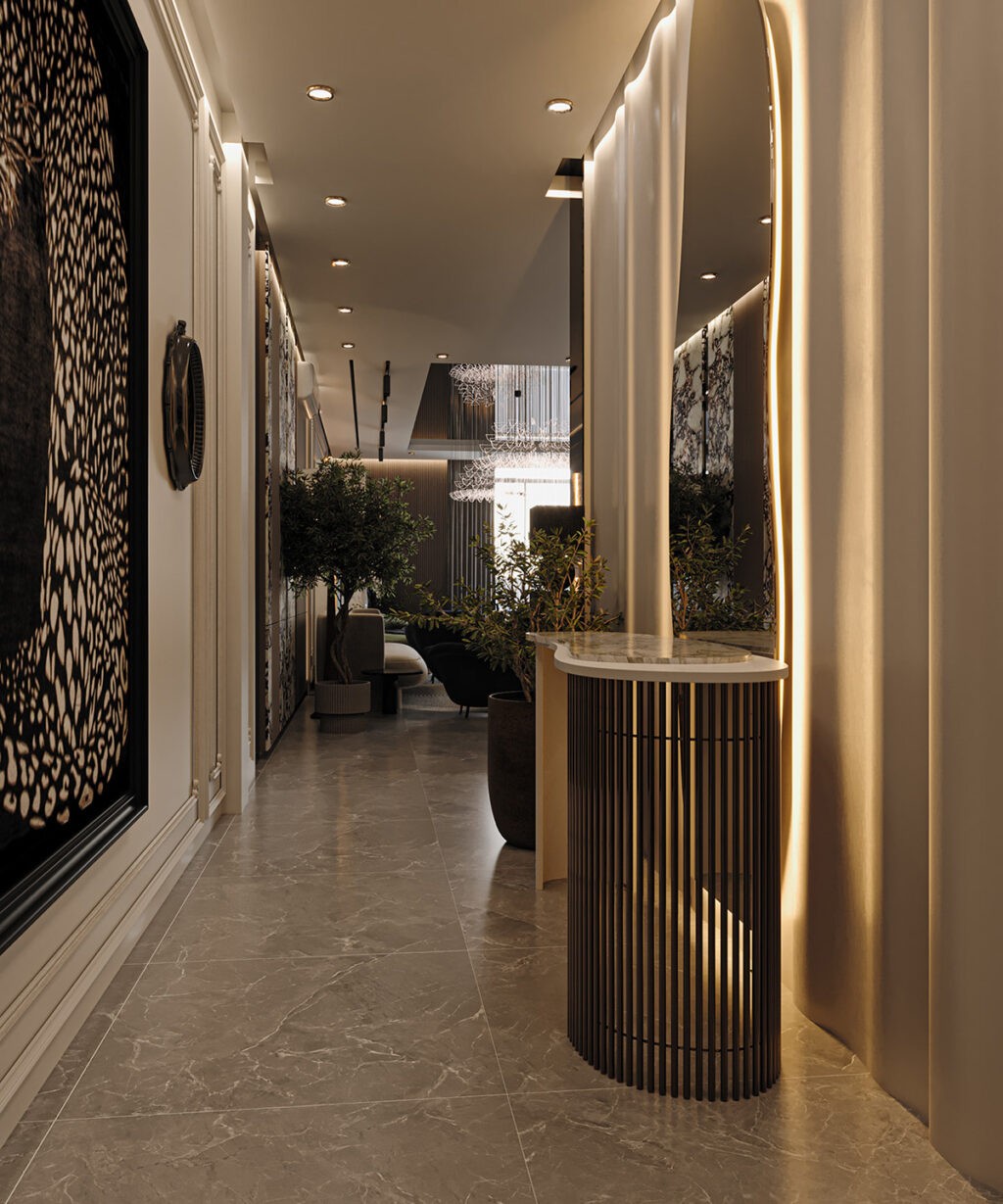 The Art of Arrival: A Tour of an Exquisite Home Reception Area