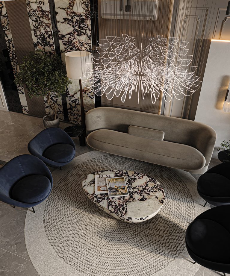 The Art of Arrival: A Tour of an Exquisite Home Reception AreaInterior ...