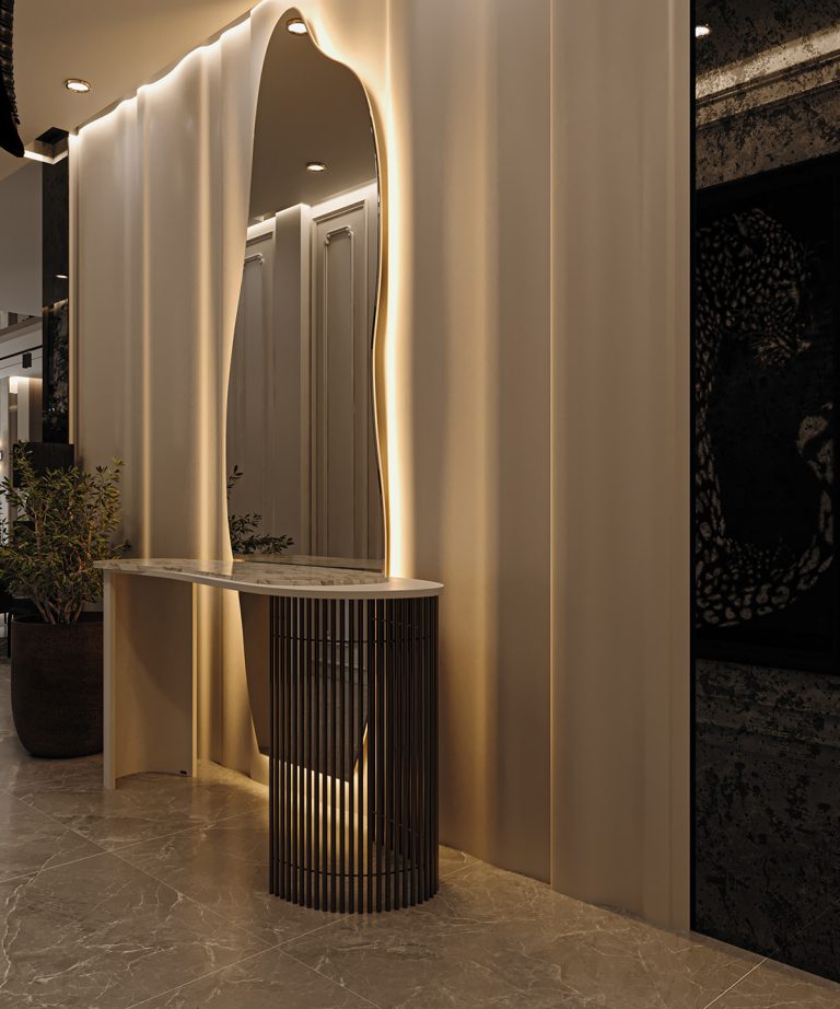 The Art of Arrival: A Tour of an Exquisite Home Reception AreaInterior ...