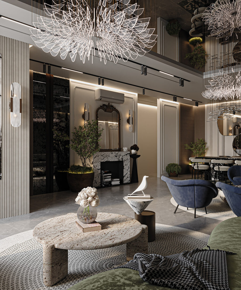 The Art of Arrival: A Tour of an Exquisite Home Reception Area