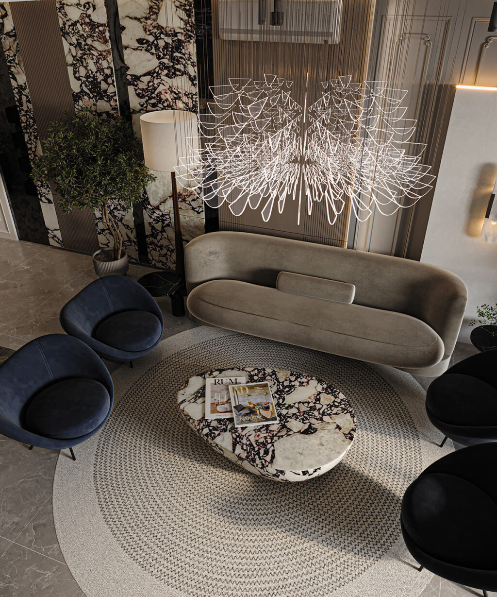 The Art of Arrival: A Tour of an Exquisite Home Reception Area