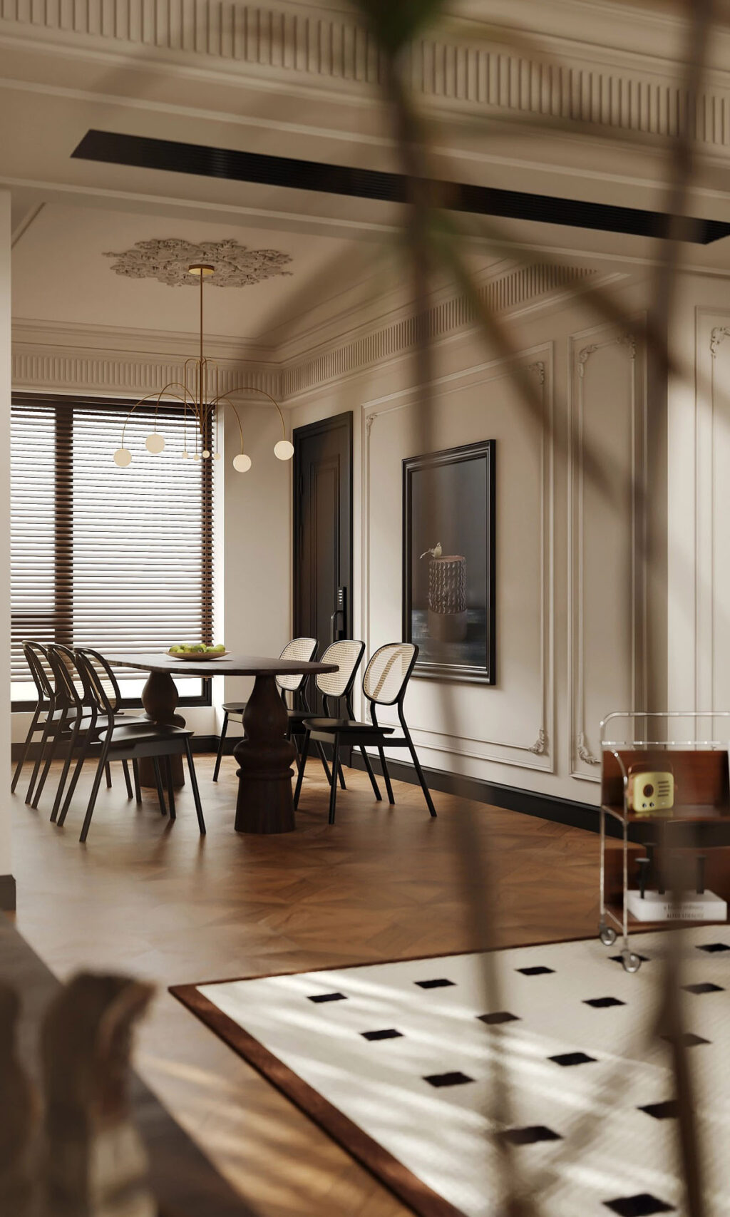 French-Inspired Neoclassical Interiors of a Chic Urban Home